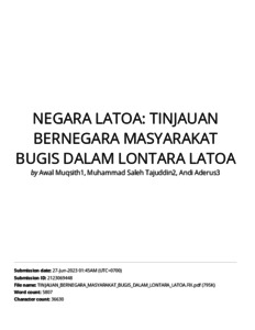 Negara Latoa: Tinjauan Bernegara Masyarakat Bugis dalam Lontara Latoa - Repositori UIN Alauddin ...